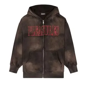 Pleasures Zip Up Sweatshirts Hoodies For Women