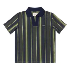 NICHOLAS DALEY Striped Rugby Polo