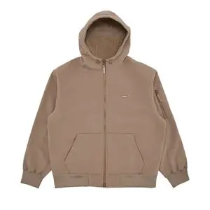 Supreme Windstopper Zip Up Hooded Sweatshirt - Tan