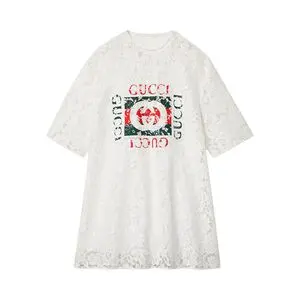 Gucci Printed Lace Top