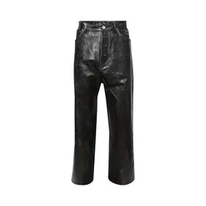 Vetements Distressed Leather Pants