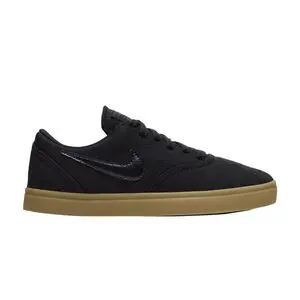 Nike Check Canvas Sb Gs Sneakers - Black