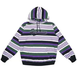Supreme Striped Hooded Sweatshirt