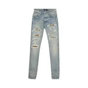 Amiri Leopard Thrasher Jeans