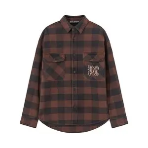 Palm Angels Check Pattern Overshirt