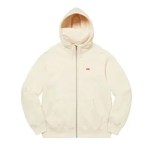 Supreme Small Box Facemask Zip Up Hooded Sweatshirt - Cream