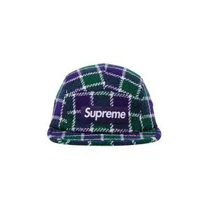 Supreme Harris Tweed Camp Cap - Green