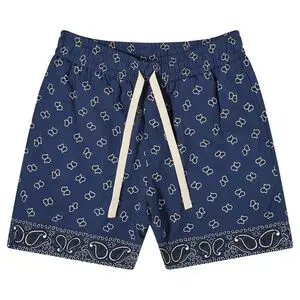 Palm Angels Paisley Print Shorts - Blue