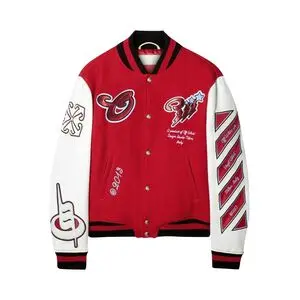 Off-White Scorpio Lea Wool Varsity Jacket