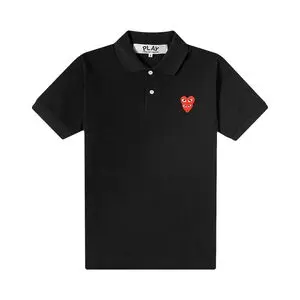 Play Comme Des Garcon Heart Logo Polo