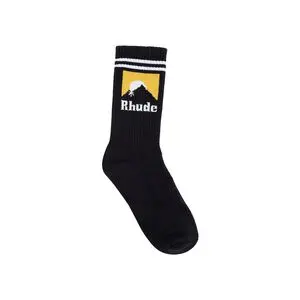 Rhude Striped Moonlight Socks - Black