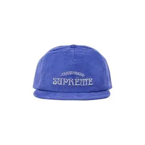 Supreme Corduroy 5-panel Cap - Blue