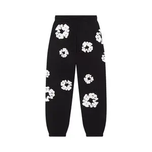 DENIM TEARS Cotton Wreath Sweatpants - Black