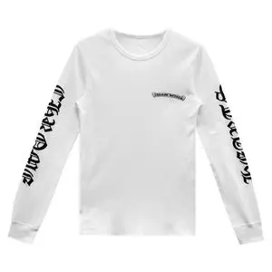 Chrome Hearts Scroll Logo Long-sleeve Thermal T-shirt - White