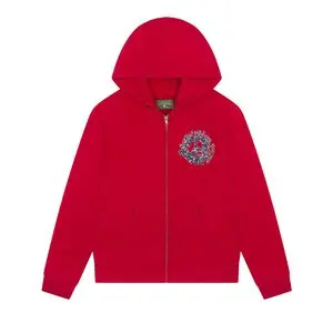 DENIM TEARS Denim University Zip Hoodie - Red