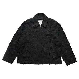 SONG FOR THE MUTE Distressed Zip-up Jacket