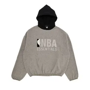 Fear Of God X Nba Fleece Hoodie - Grey