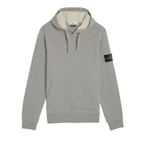 Stone Island Garment Dyed Fleece Hoodie - Grey