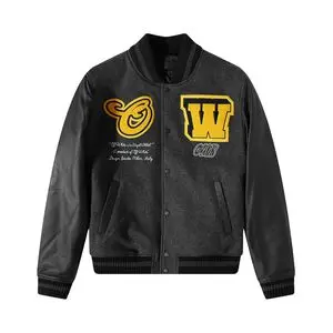 Off-White Vars Cat Leather Jacket