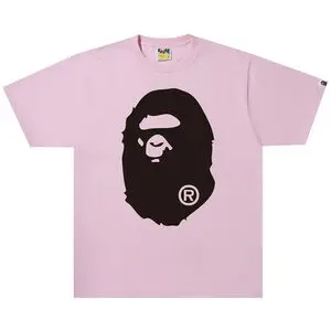 A BATHING APE Big Ape Head Tee - Pink