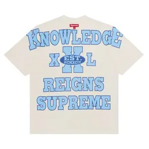 Supreme Overprint Knowledge Top - Cream