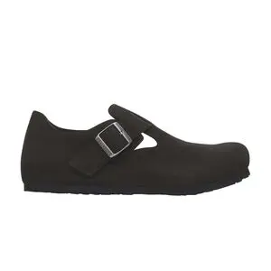 BIRKENSTOCK London Suede Leather Clogs