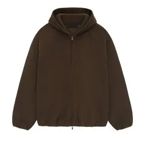 Fear Of God Brushed Hooded Bomber Jacket - Brown