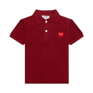 Play Comme Des Garcon Polo Shirt - Red