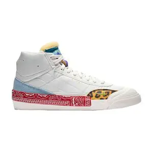 Nike Drop Type Mid 'patchwork' Sneakers - White