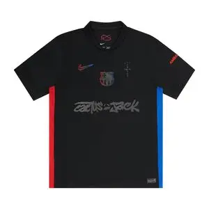 Nike Fc Barcelona X Cactus Jack 2024/25 Match Away Jersey - Black