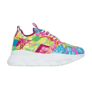 Versace Chain Reaction Floral Sneakers