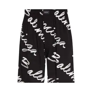 Balenciaga Pyjama Shorts - Black
