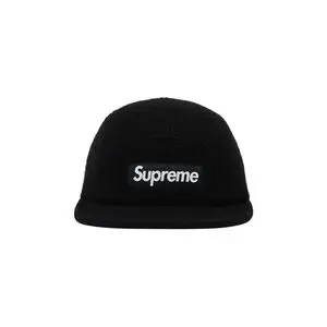 Supreme Harris Tweed Camp Cap - Black