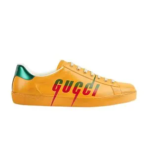 Gucci Ace Distressed Sneakers - Yellow
