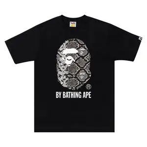 A BATHING APE Snake Bathing Ape Tee - Black