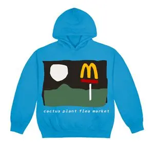 CACTUS PLANT FLEA MARKET X Mcdonald's 24/7 Hoodie - Blue