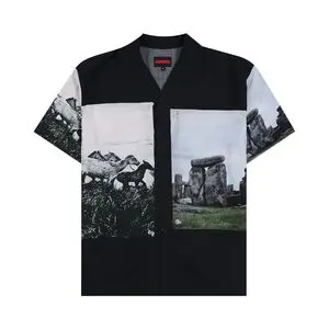 PLEASURES Stone Horse Button Down Shirt - Black