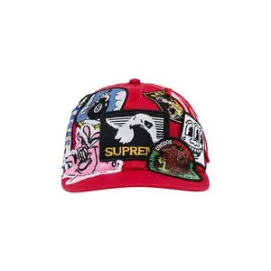Supreme Patches 6-panel Cap - Red