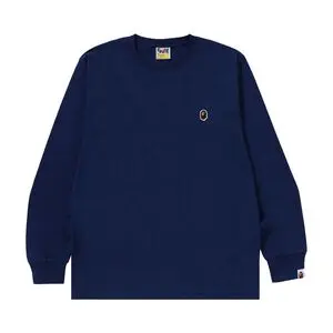 A BATHING APE One Point Long-sleeve Tee - Blue