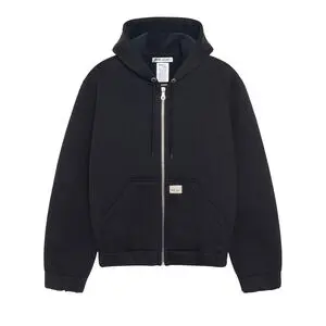 StÜssy X Our Legacy Work Shop Scuba Zip Hoodie - Black