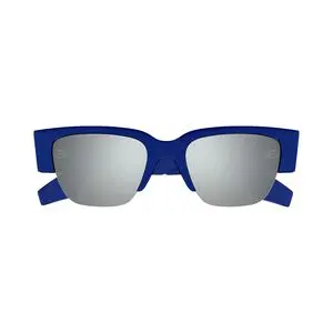 Alexander McQueen Half-rim Sunglasses - Blue