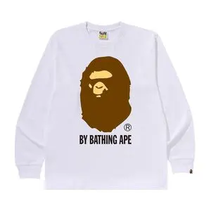A BATHING APE By Bathing Ape Long-sleeve Tee - White