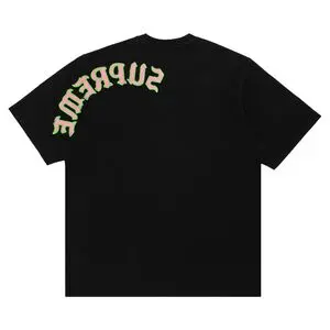 Supreme Brushed Arc Short-sleeve Top - Black