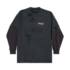 Balenciaga Political Campaign Long-sleeve Layered T-shirt