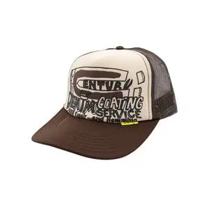 Kapital Century Denim Coating Service Trucker Cap - White