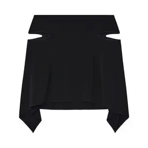 COURREGES Zipped Pockets Mini Skirt - Black