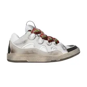 LANVIN Curb Distressed Sneakers - White