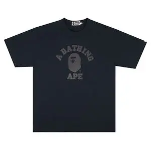 A BATHING APE College Heavy Weight Tee Blue