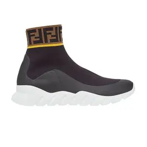 Fendi Tech Fabric High-top Sneakers