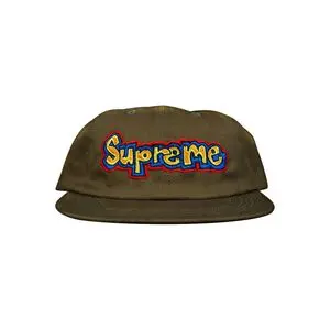 Supreme Gonz Logo 6 Panel Cap - Green